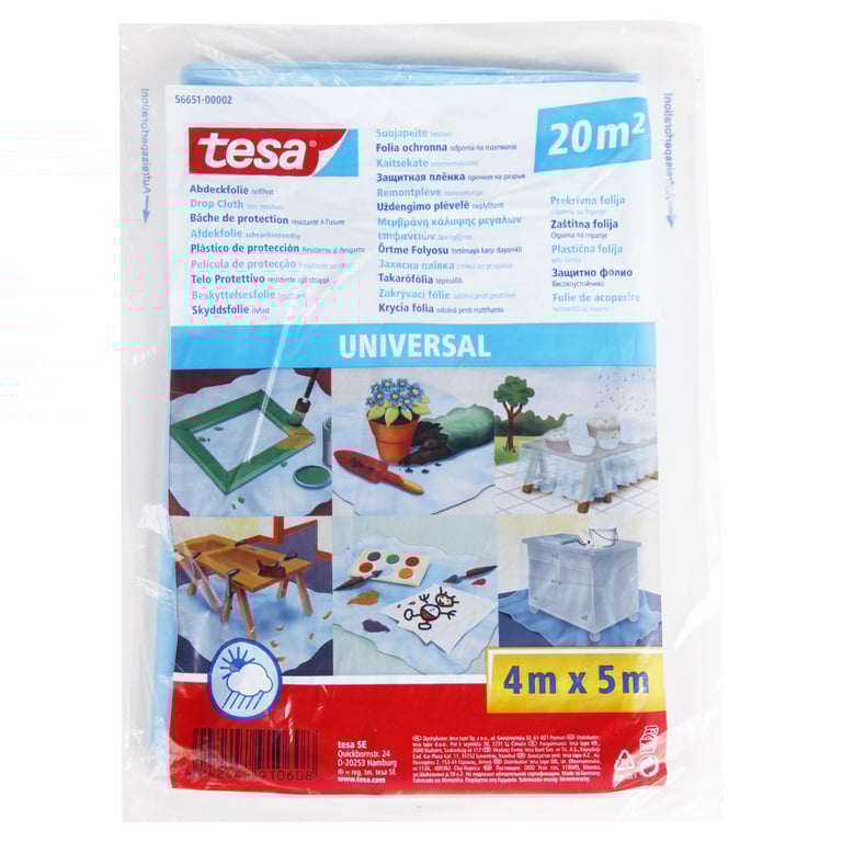 TESA - Protector de superficies plástico 4x5 m | Ofertitas
