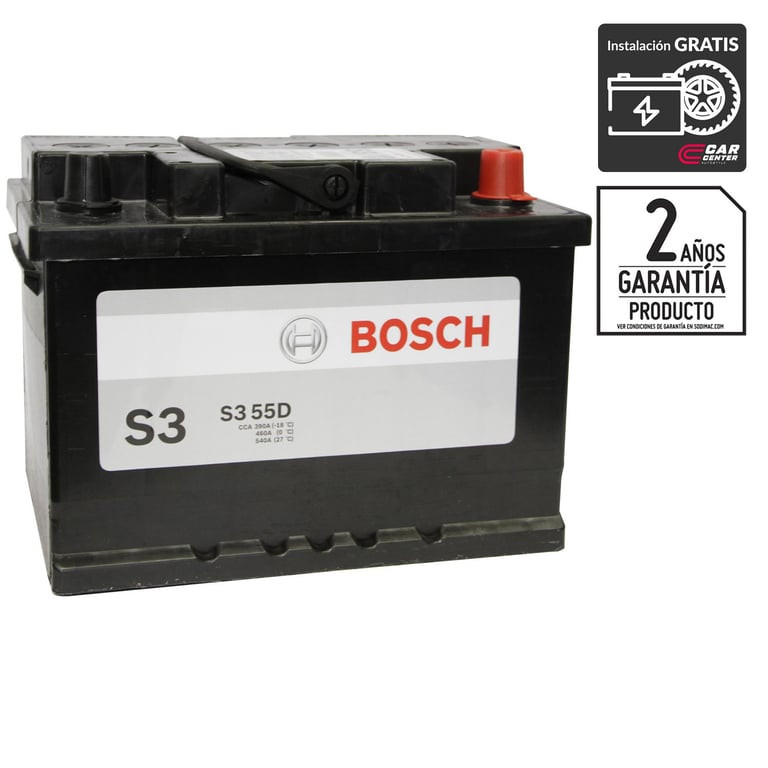 BOSCH - Batería de Automóvil 55 Ah Positivo Derecho 390 CCA | Ofertitas