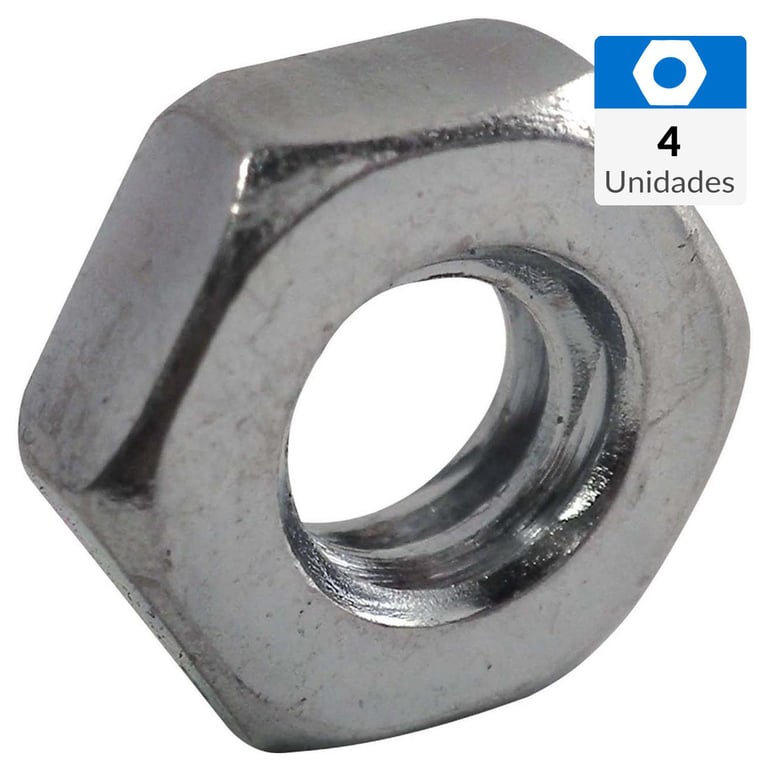 MAMUT - Tuerca coc.hexagonal métrica M4-0.7 zincada 4 unid | Ofertitas